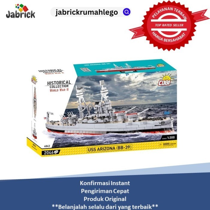 Jual COBI 4843 USS Arizona (BB-39) - ToysH | Shopee Indonesia
