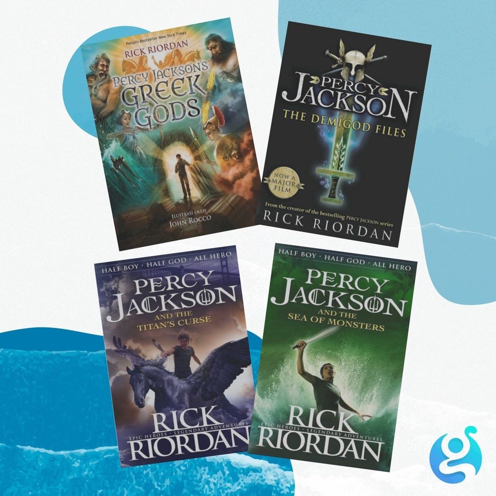 Jual Novel (Versi English) Percy Jackson Series Complete Books ...