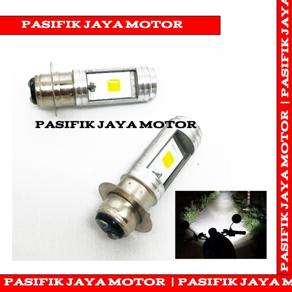 Jual LAMPU LED DEPAN H6 BEBEK MATIC AC/DC 9W+9W UNIVERSAL | Shopee Indonesia