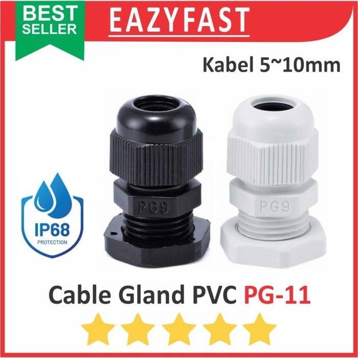Jual Kabel Cable Gland PG11 PG 11 PVC Waterproof IP68 Water Proof IP 68 ...