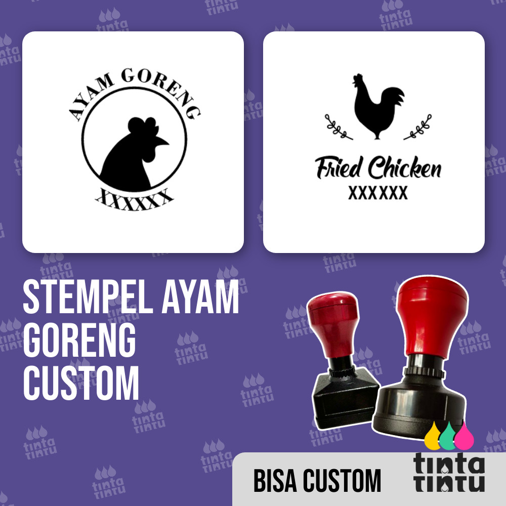 Jual Stempel Ayam Goreng Custom | Shopee Indonesia