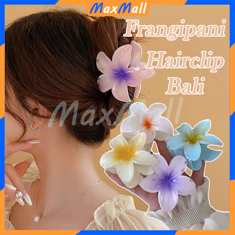 Jual Jepit Rambut Bunga Bali Frangipani Hair Claw Ukuran Besar Hairclip ...