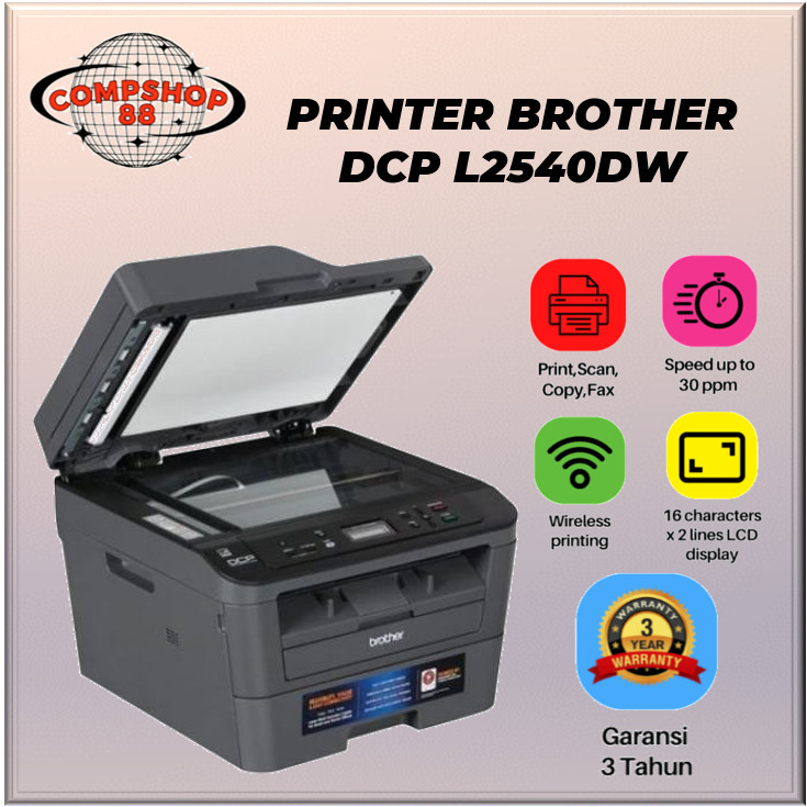 Jual Printer scanner mesin fotokopi Brother DCP L2540DW | Shopee Indonesia
