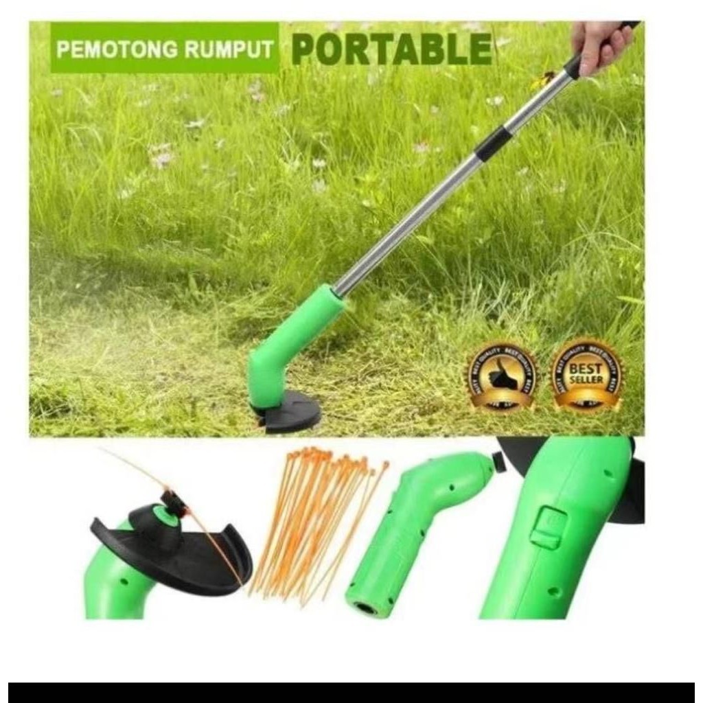 Jual Alat Pemotong Rumput Portable Cordless Aman Tanpa Pisau/ Mesin ...