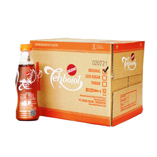 Jual TEH BOTOL SOSRO 350ML 1 DUS ISI 12 BOTOL | Shopee Indonesia