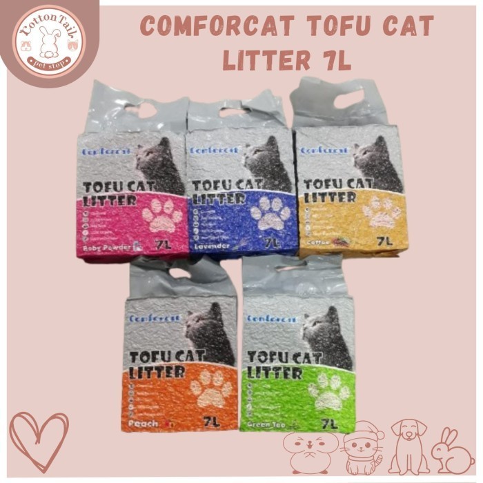 Jual COMFORCAT Tofu Cat Litter 7L - Pasir Kucing Comfor Cat Pasir Gumpal Soya 7L | Shopee Indonesia