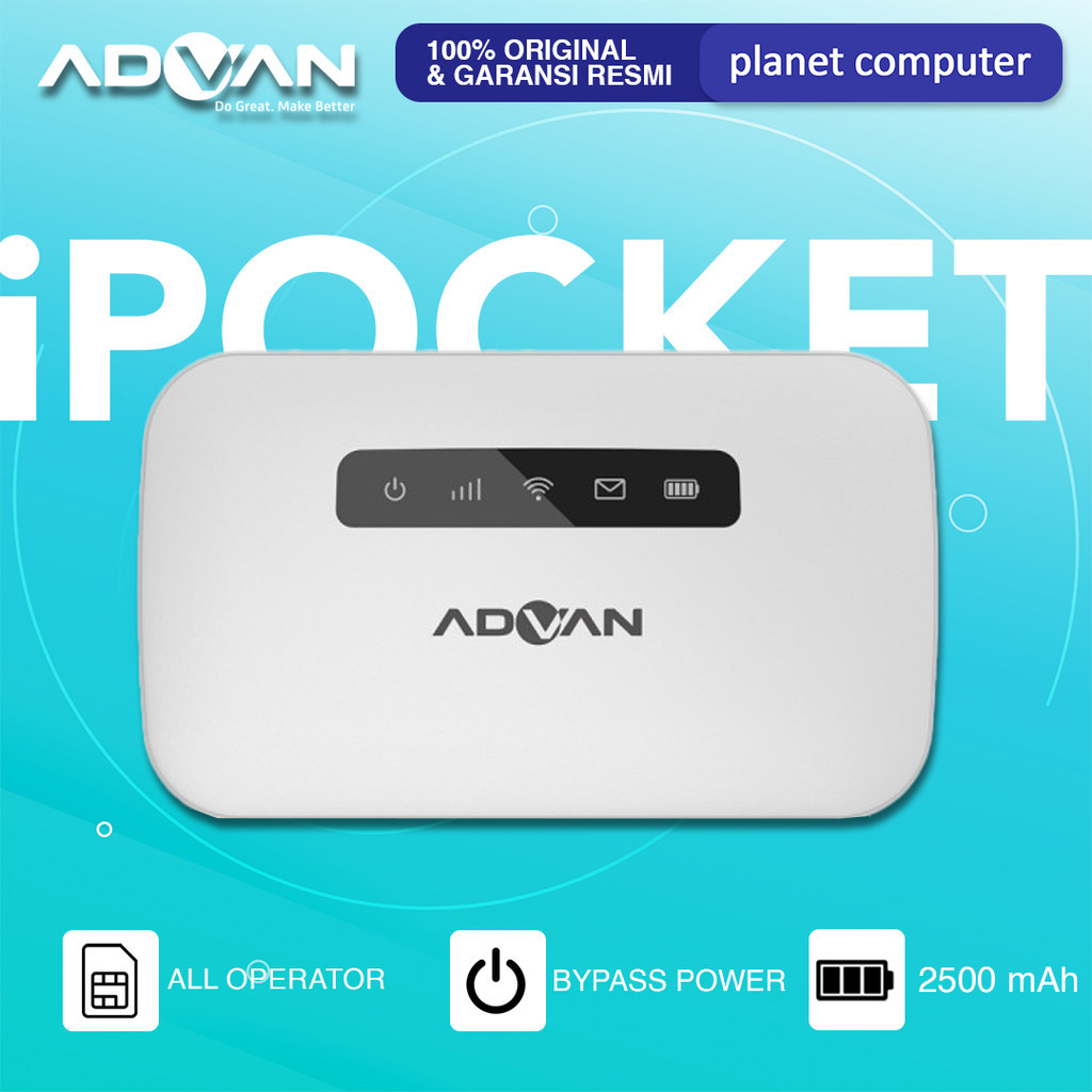 Jual Modem Mifi Advan iPocket MF01 4G Lte Modem - Unlock All Operator ...