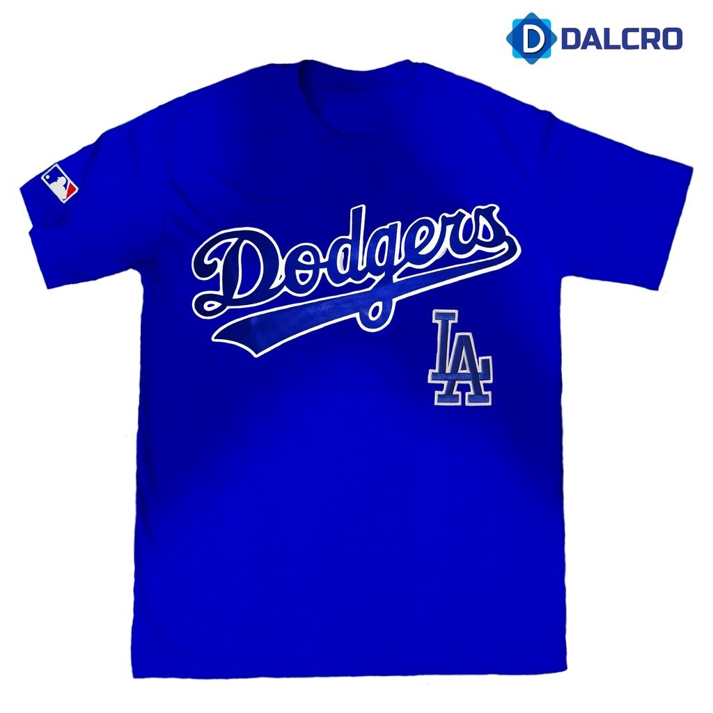 Jual Kaos Pria MLB LA Dodgers dengan Bordir, Sc Karet, Obral Kaus ...