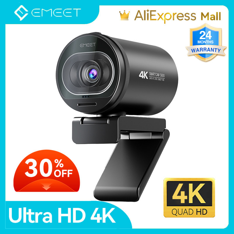 Jual 4K Webcam EMEET S600 Web Camera 1080P 60FPS Streaming USB Camera ...
