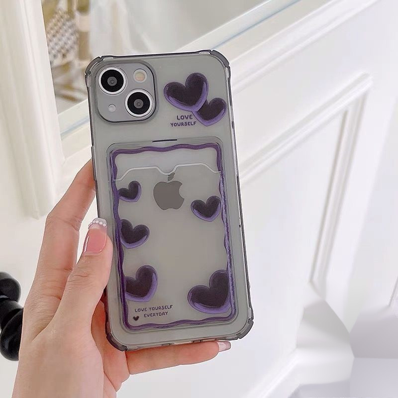 Jual Card holder Hitam Cinta Soft Casing HP Samsung a55 a54 a24 a05 a05s a15 a25 s21 fe s23 fe ...