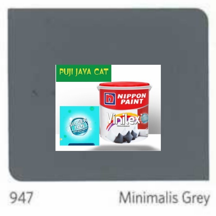 Jual VINILEX 947(D1) MINIMALIS GREY 25 KG CAT TEMBOK NIPPON PAINT ...