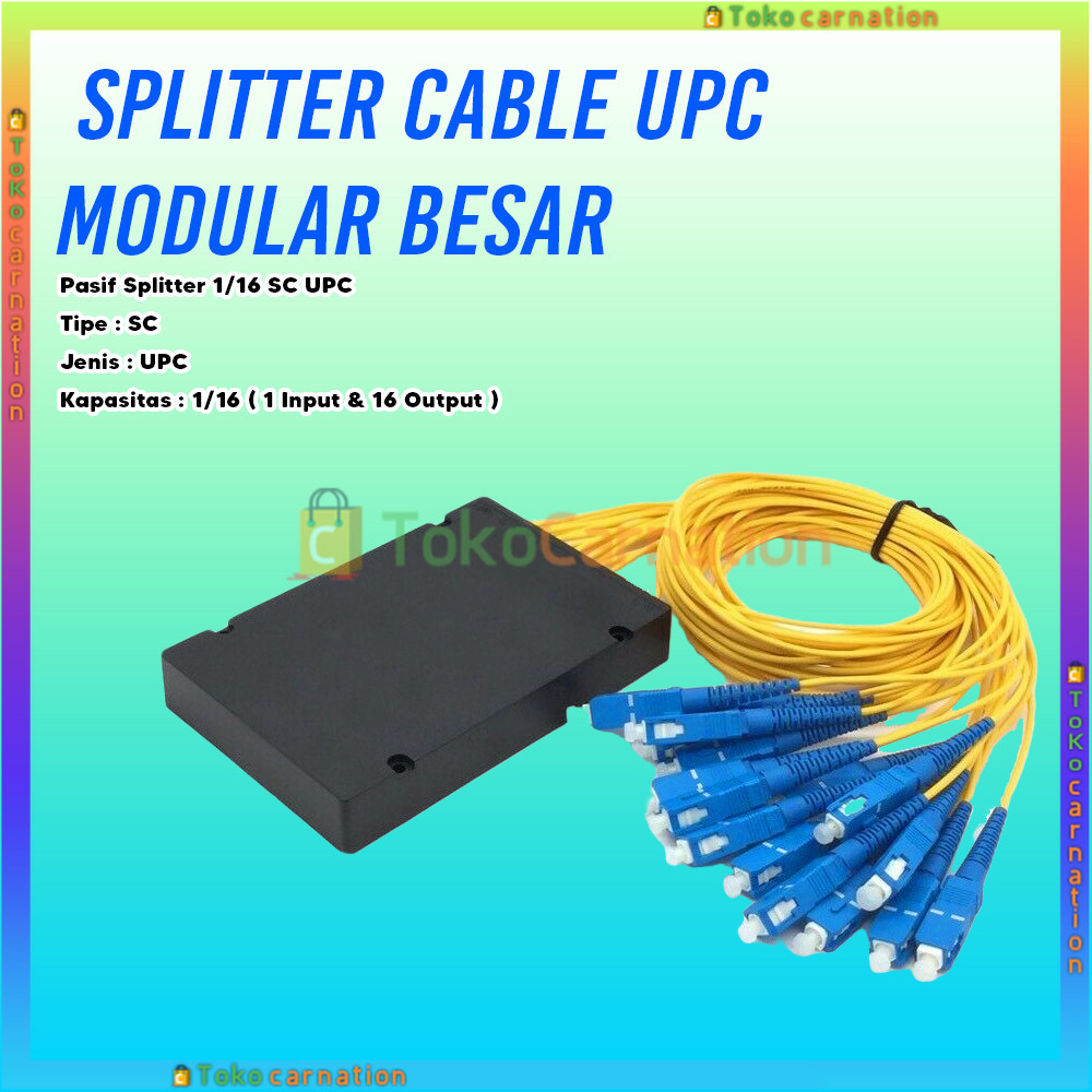 Jual Passive Splitter Pasif Spliter Sc Upc 1 16 Modular Besar Fiber ...