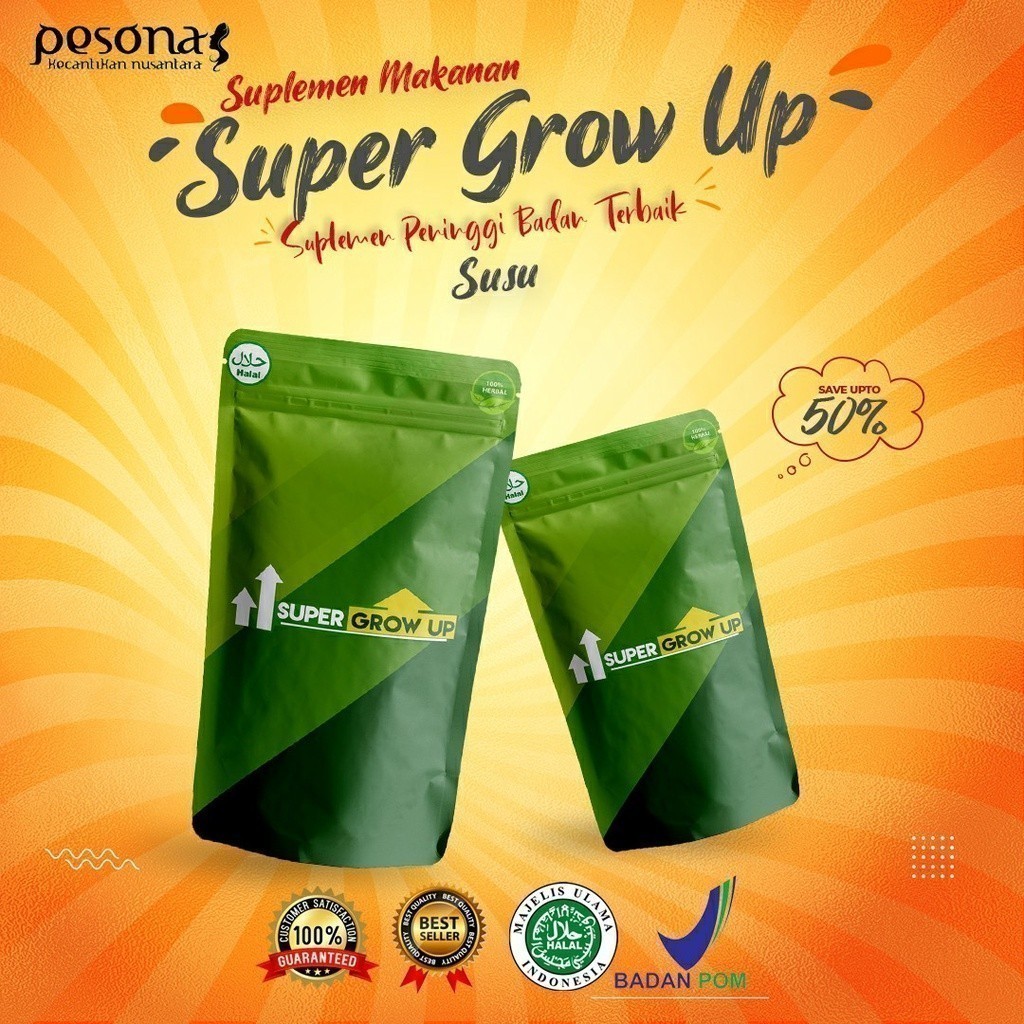 Jual [FLASHSALE] [GRATIS ONGKIR] SUPER GROW UP SUSU - Suplemen Dan Susu ...