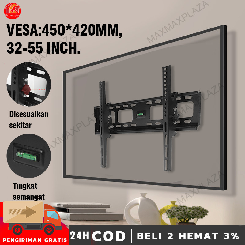 Jual Bracket tv 17 s/d 60 inch 60 55 50 43 42 40 32 24 21 17 INCH ...
