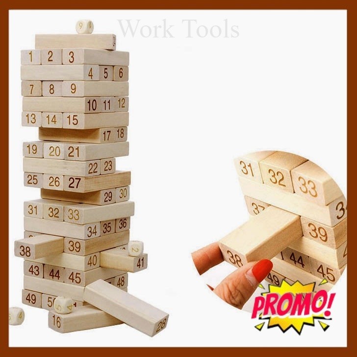 Jual Permainan Uno Stacko Kayu 51 Balok | Shopee Indonesia