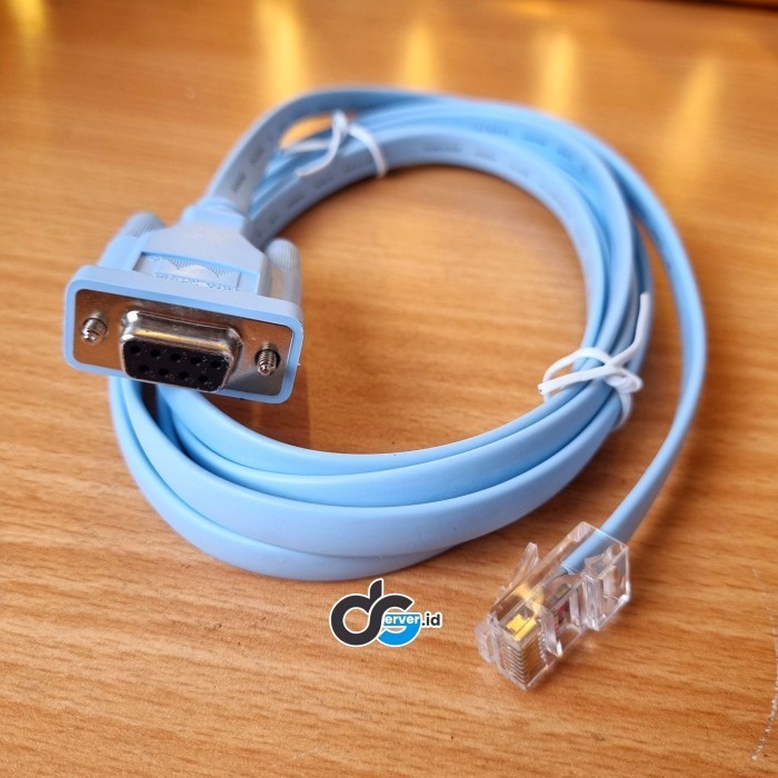 Jual Serial Console Cable DB9 Female to RJ-45 original cisco | Shopee ...