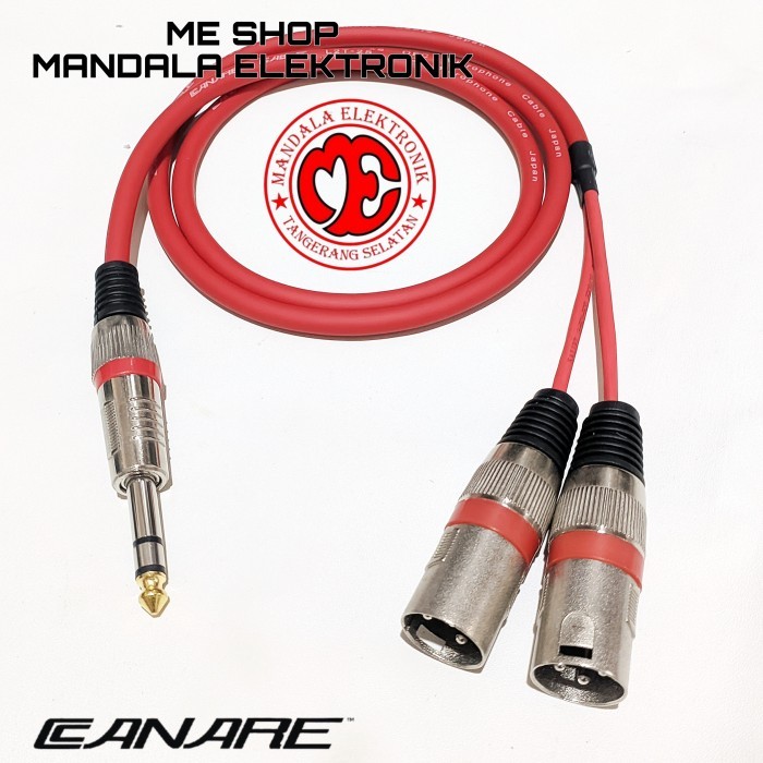 Jual Kabel jack trs 6,5mm to Xlr male kabel merah - 50cm | Shopee Indonesia