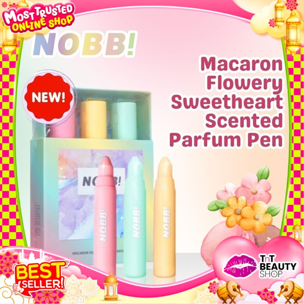 Jual NOBB! Macaron Flowery Sweetheart Scented Parfum Pen 3Pcs Lady ...