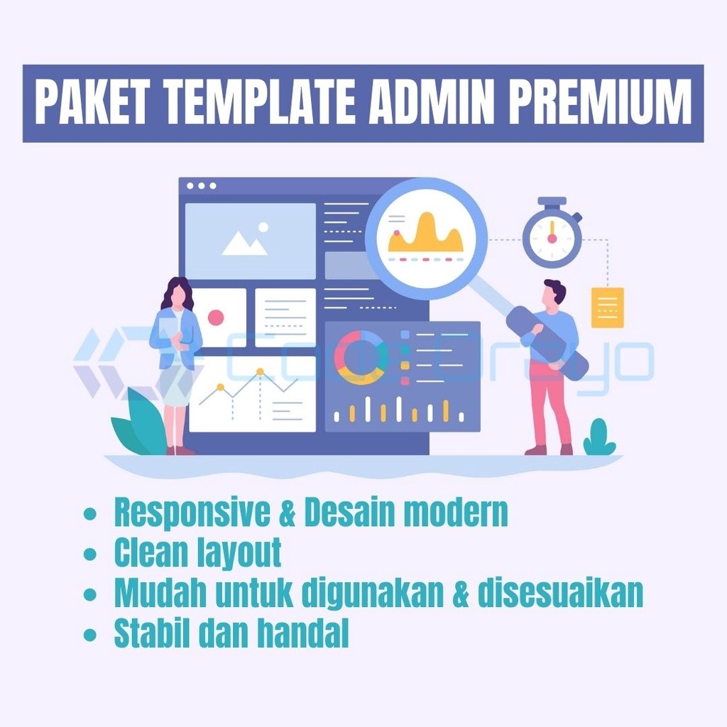 Jual Paket Template Admin / Admin Dashboard Theme Premium | Shopee ...