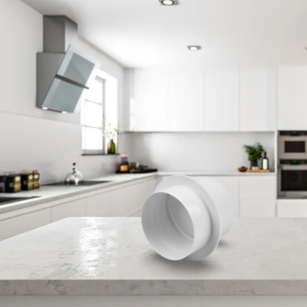 Jual Ventilation Pipe Round Check Valve Air Duct Control Exhaust Fan ...