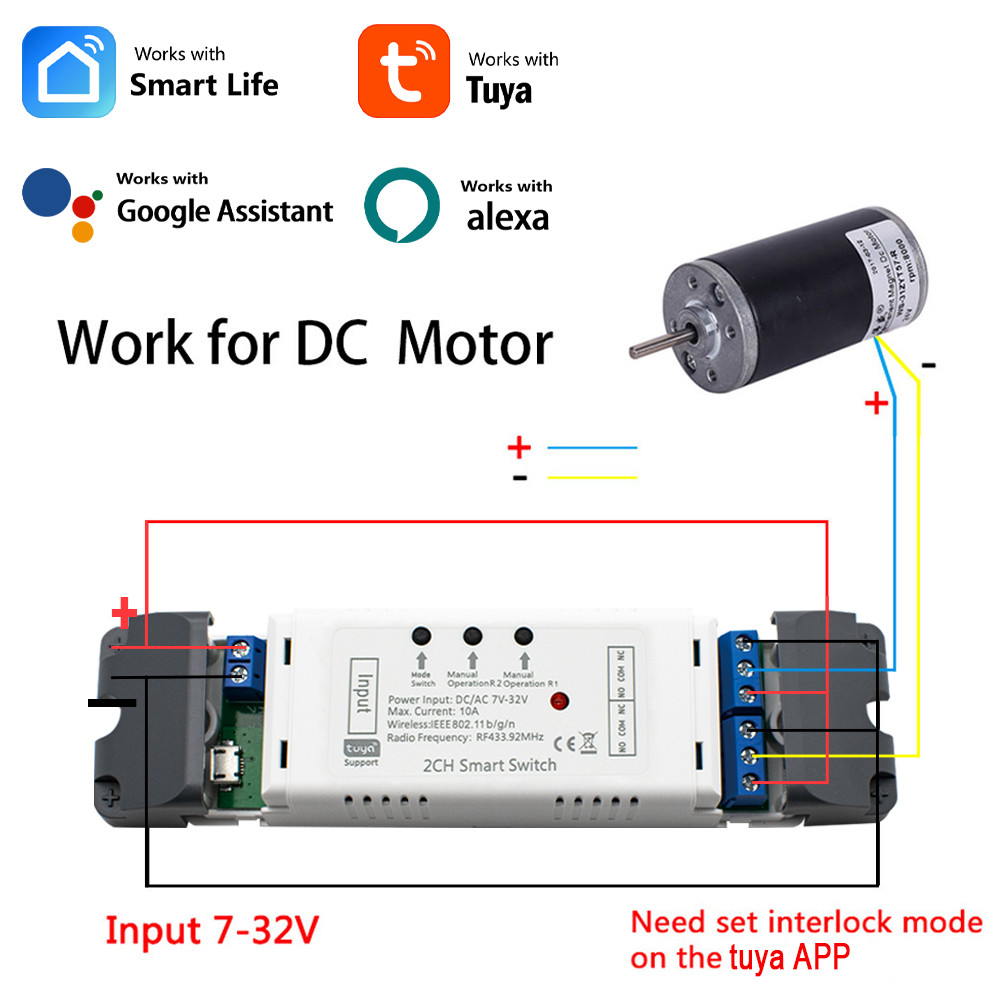 Jual Tuya Smart Wifi Electric Linear Actuator Motor Controller,DC AC ...