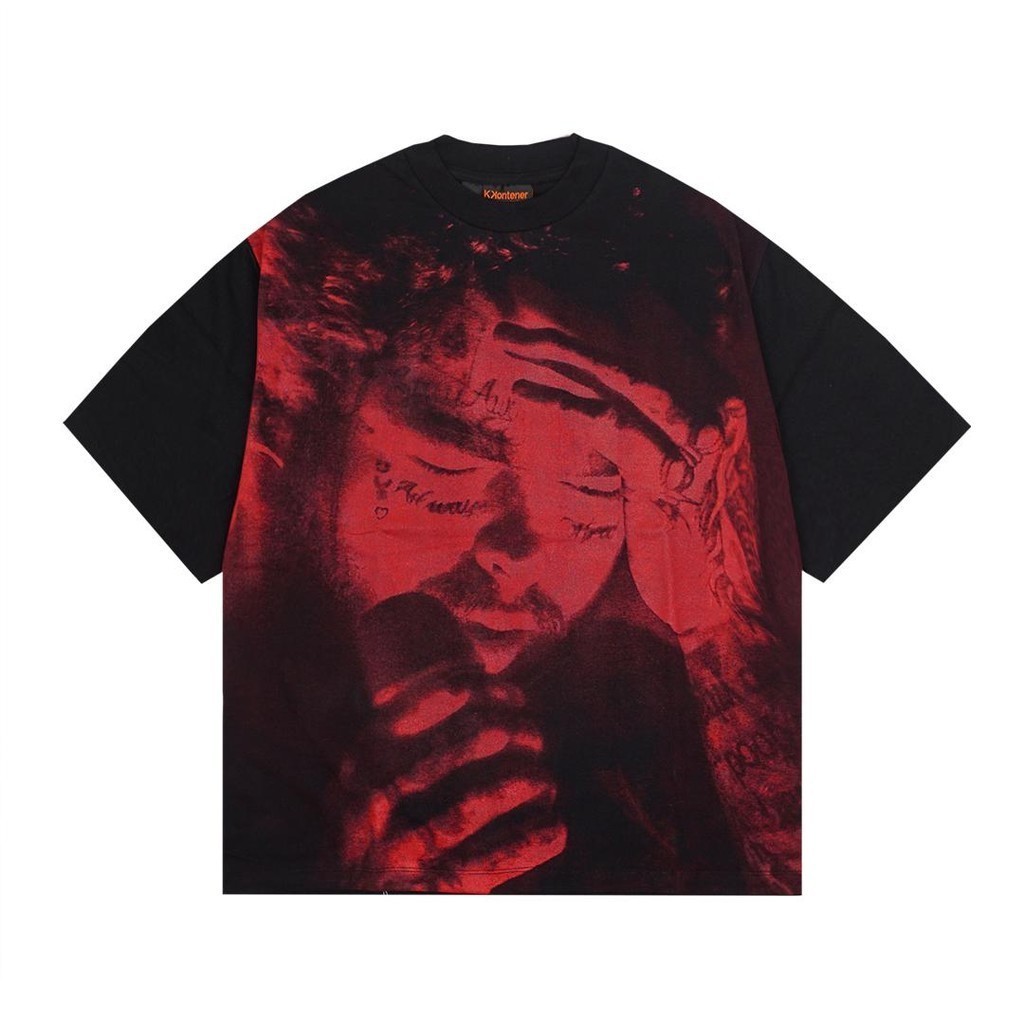 Jual KKONTENER POST MALONE RELAXED FIT TSHIRT BLACK COD | Shopee Indonesia