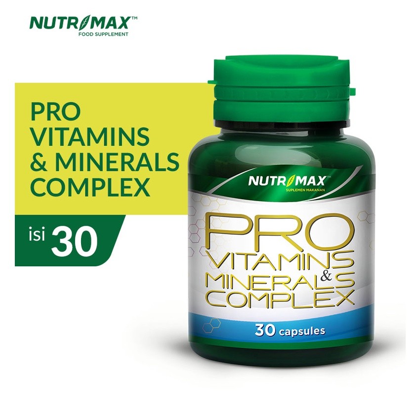 Jual Nutrimax Pro Vitamins dan Minerals Complex Tablet Multivitamin Vitamin dan Kalsium ...