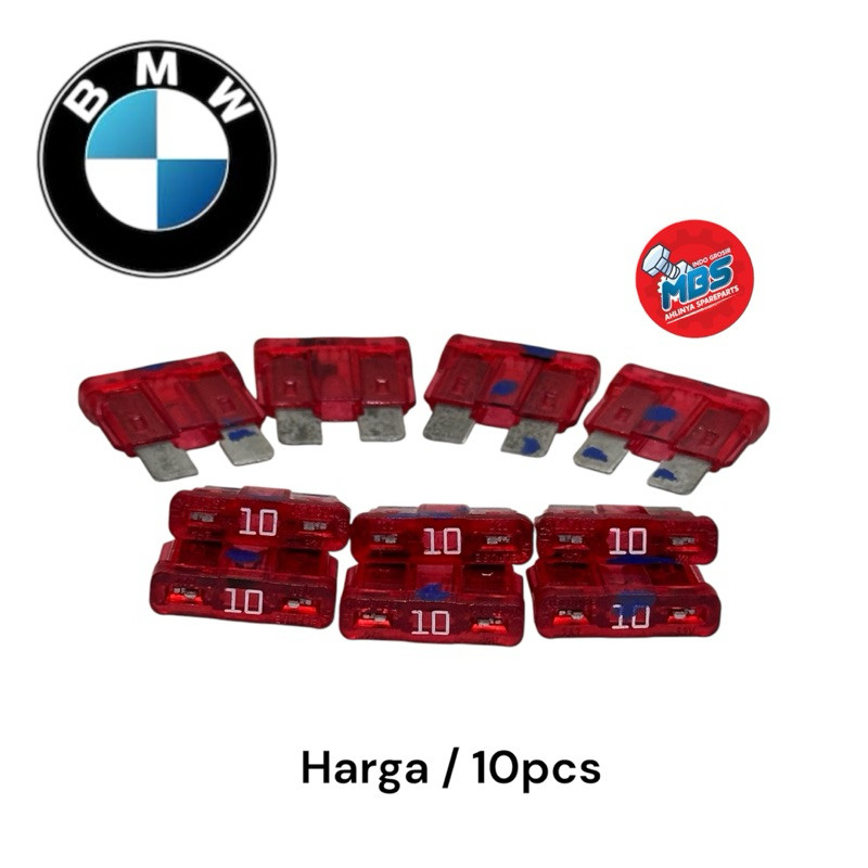 Jual Part SIKRING FUSE 10A amper Besar BMW ORIGINAL UNIVERSAL COD ...