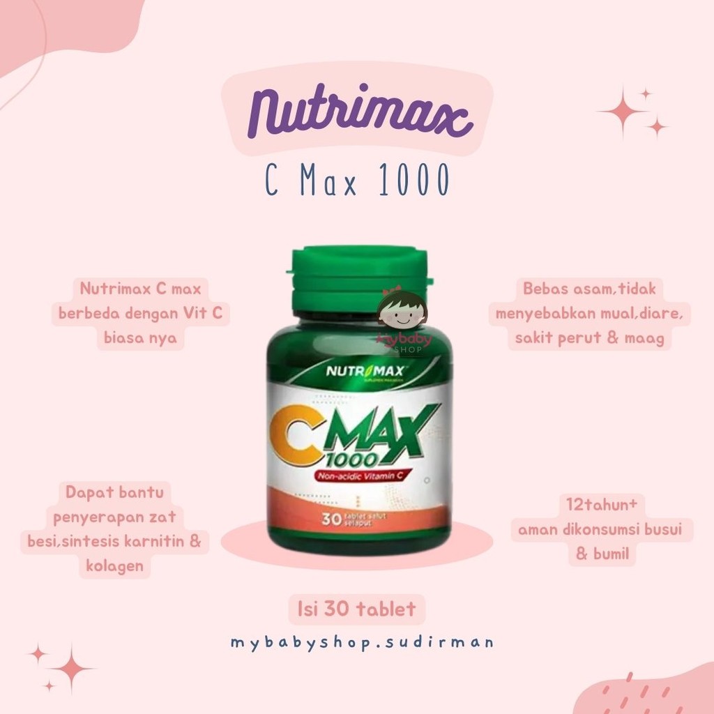 Jual Nutrimax C Max 1000 - Vitamin Vit C Imunitas Daya Tahan Tubuh ...