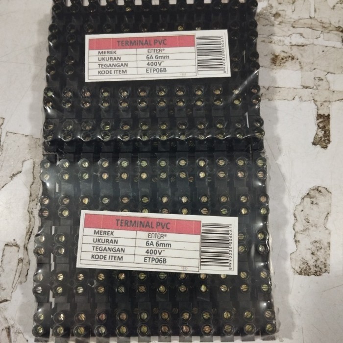 Jual Terminal Block Krustin 6mm 6 mm 6A 6 A Connector 6 Ampere Hitam ...