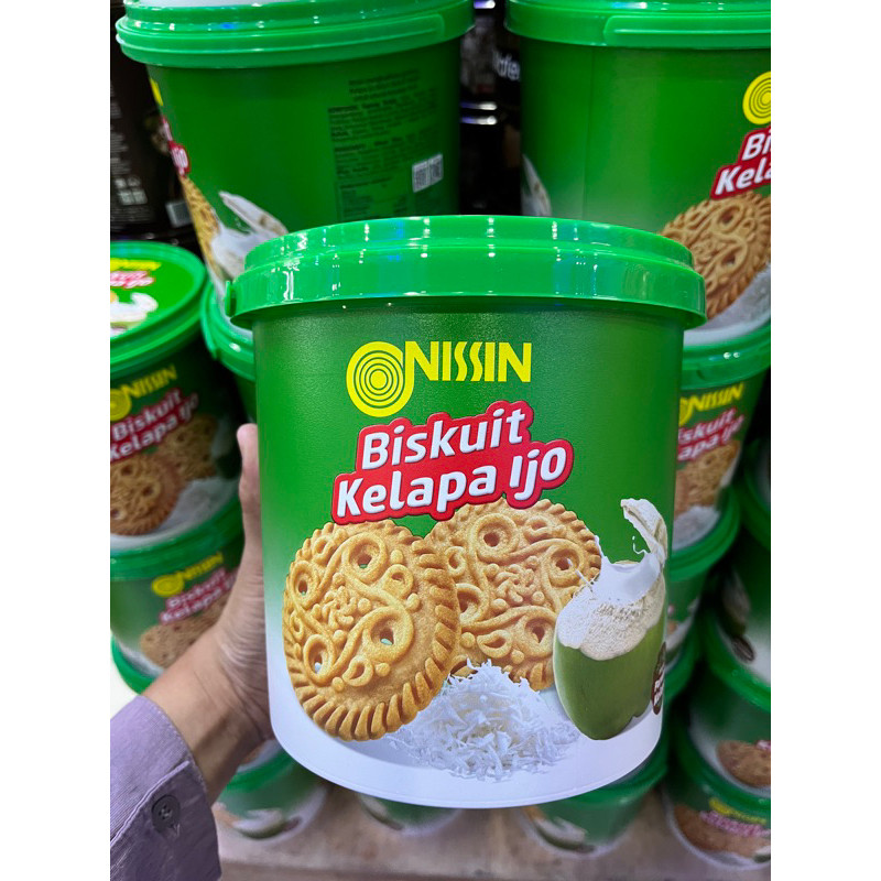 Jual Nissin Biskuit Kelapa Ijo 350gr | Jajan Lebaran | Nissin Kelapa ...