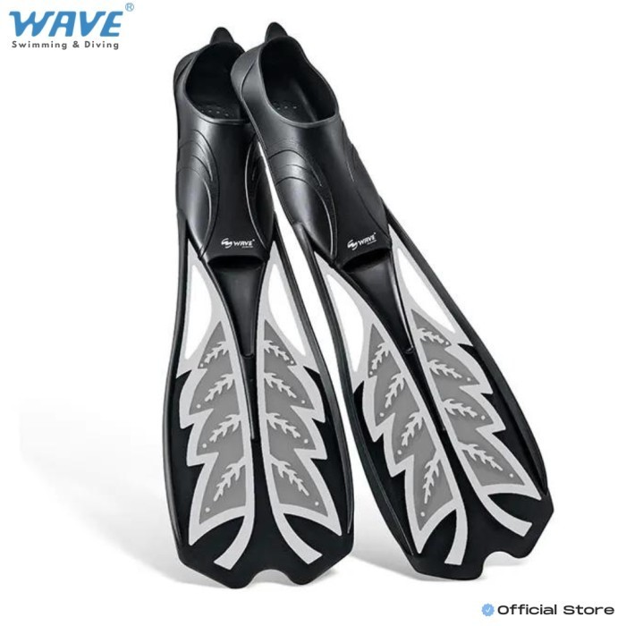 Jual WAVE 6860 Fin Scuba diving snorkel - S M L silver | Shopee Indonesia