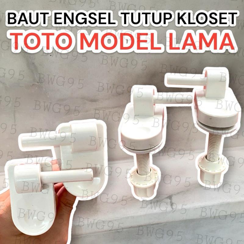 Jual Baut Engsel Tutup Kloset Duduk TOTO Engsel Closet TOTO Baut Tutup ...
