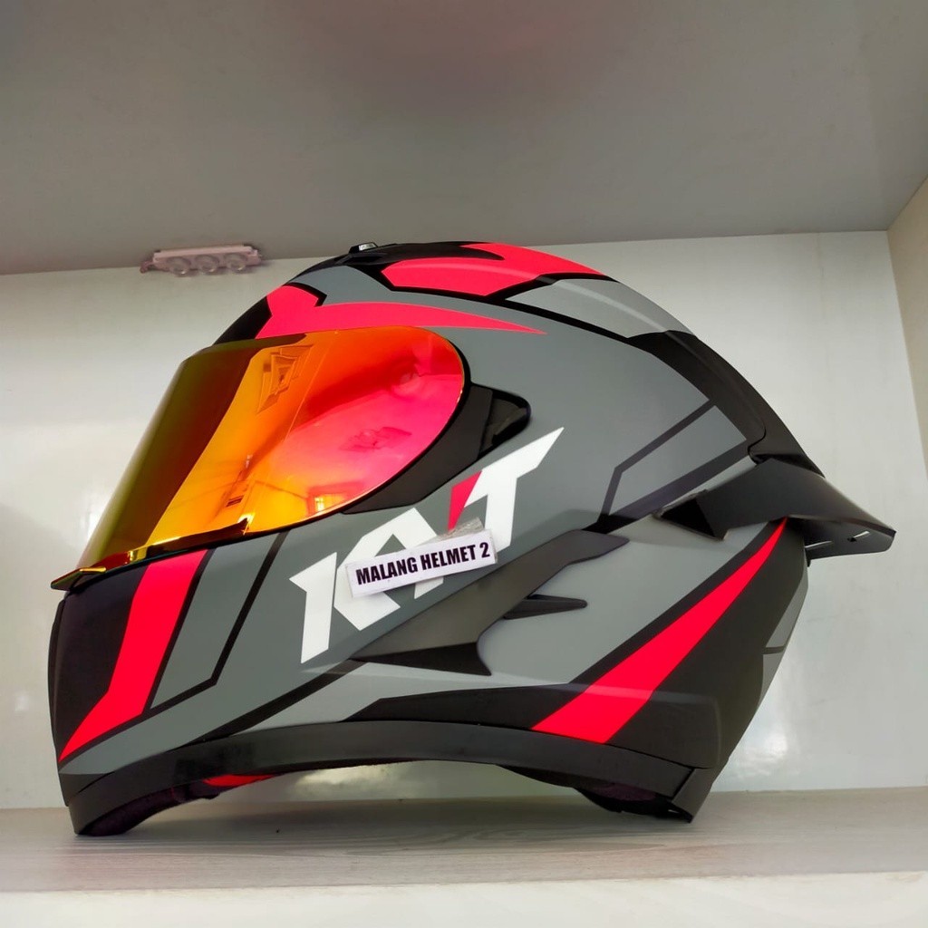 Jual Helm Full Face KYT Falcon FR Raid Red Paket Ganteng [Visor ...
