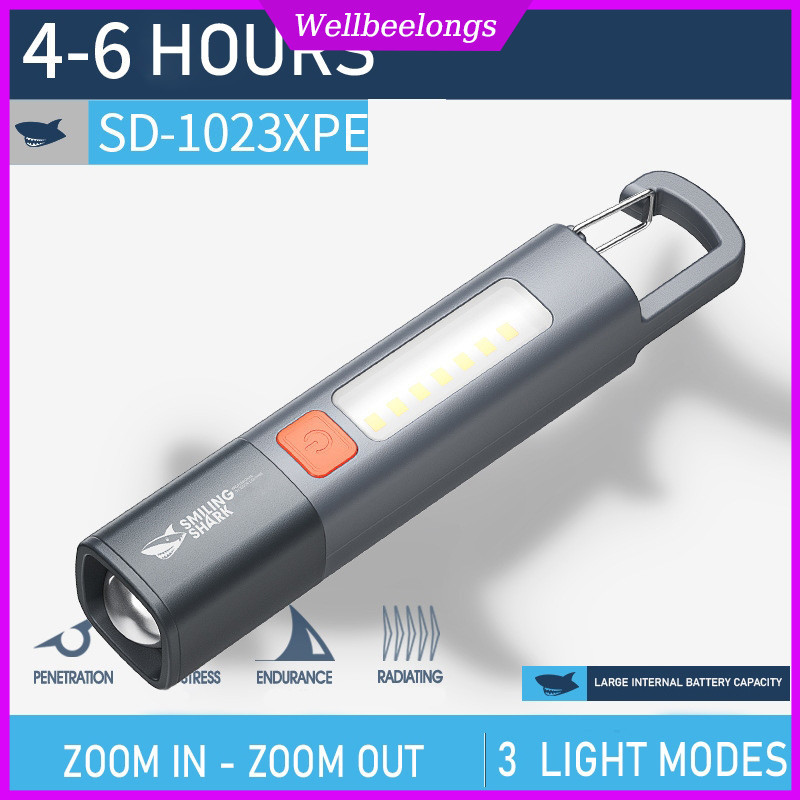 Jual Senter Smiling Shark SD1023 SmilingShark SD 1023 Senter LED Camping light with Hook ...