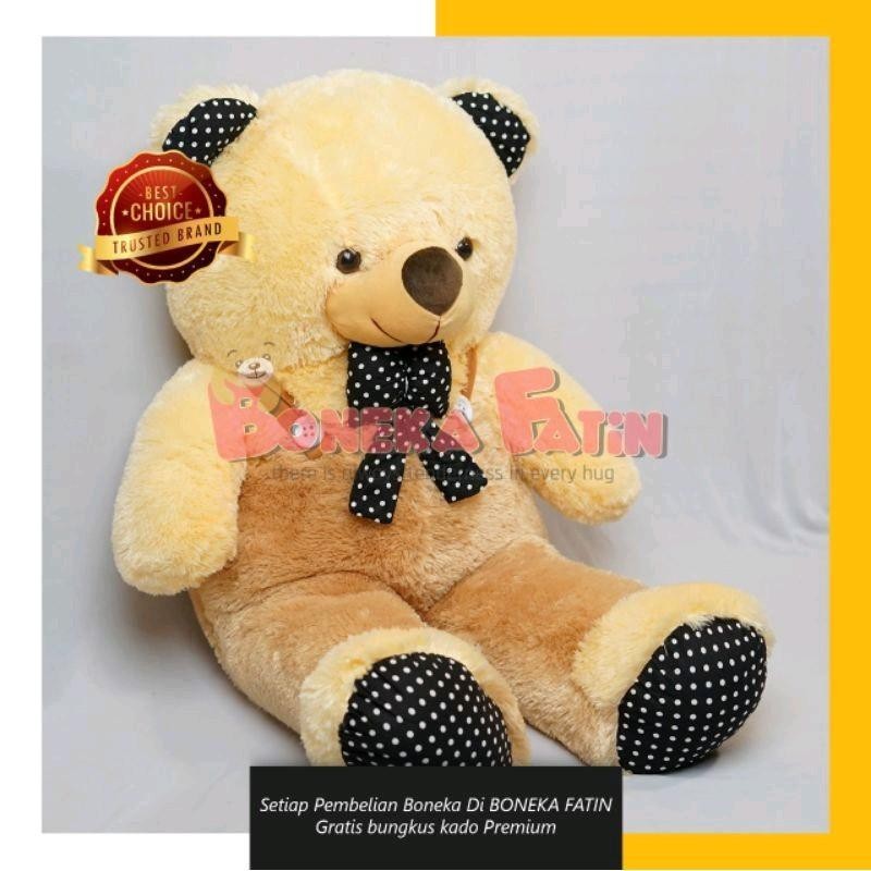 Jual Boneka Teddy Bear Jumbo Jojon|| Boneka Beruang Besar 1.1 meter ...