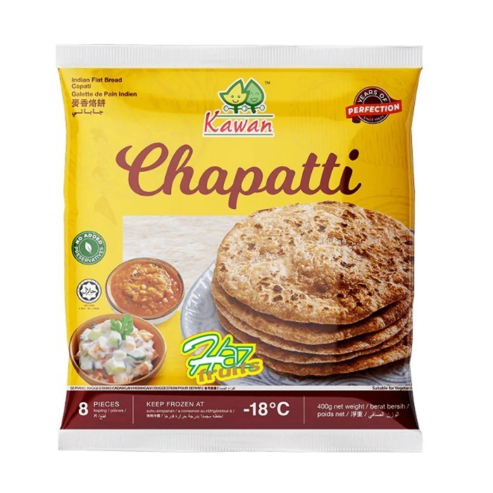 Jual Kawan Paratha Chapatti Frozen 400 gram isi 8 pcs | Shopee Indonesia