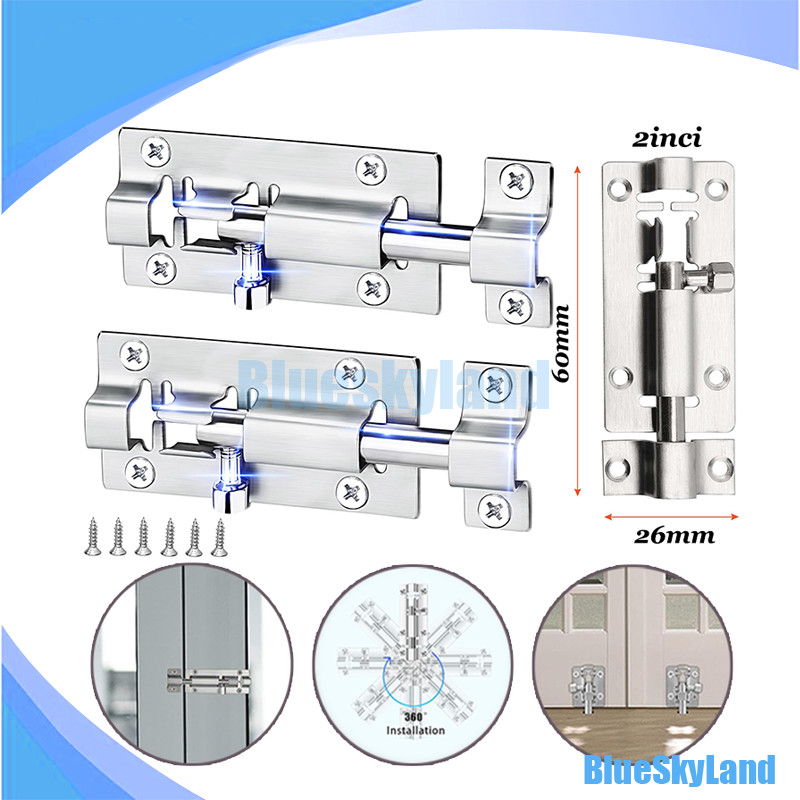 Jual Grendel Pintu Stainless / Grendel Slot Pintu Jendela / Grendel ...