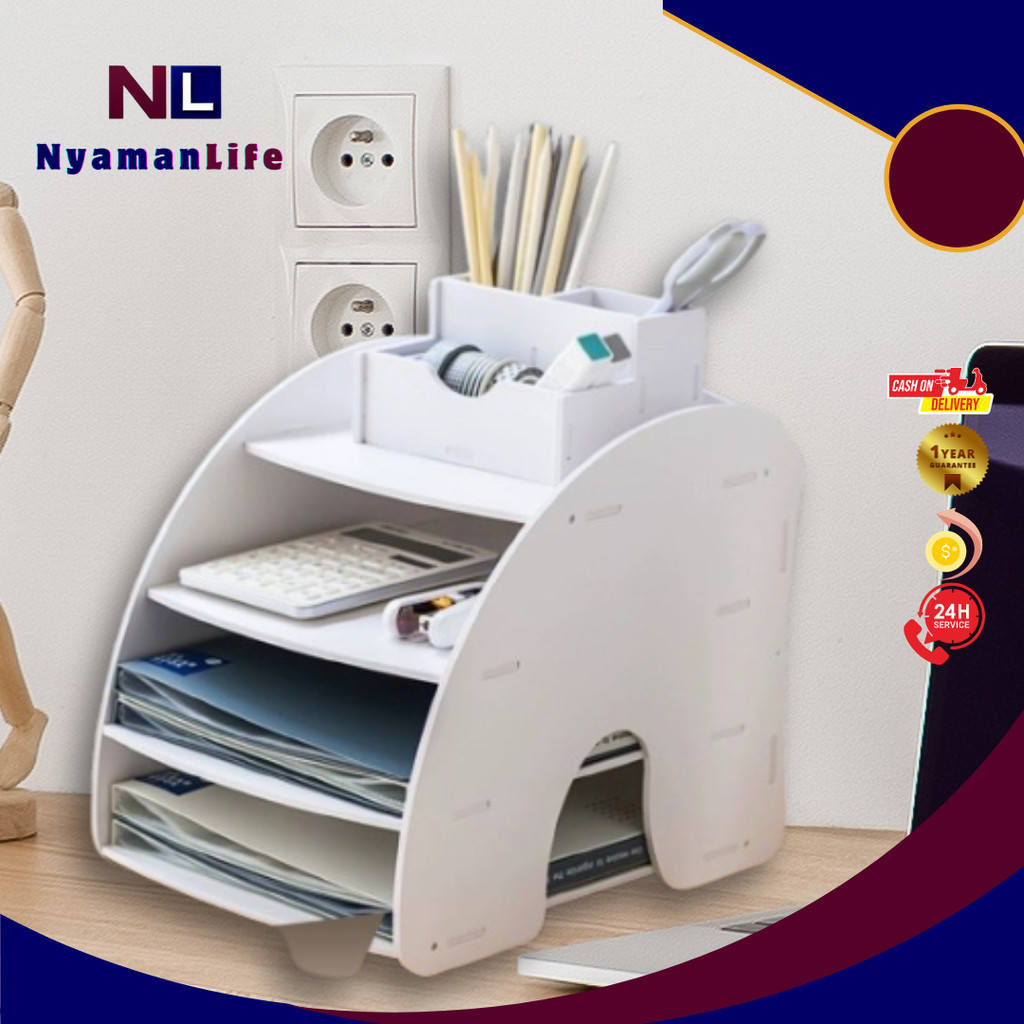 Jual Nyaman Life - Rak Penyimpanan Dokumen 3 Tingkat Penyimpanan File ...