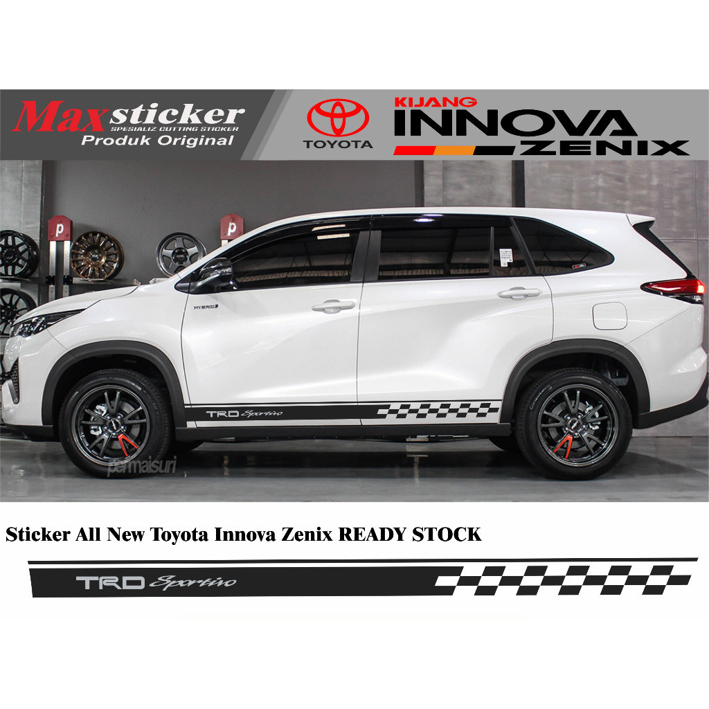 Jual STICKER TOYOTA ALL NEW INNOVA ZENIX MOTIF CATUR NEW CUTTING ...