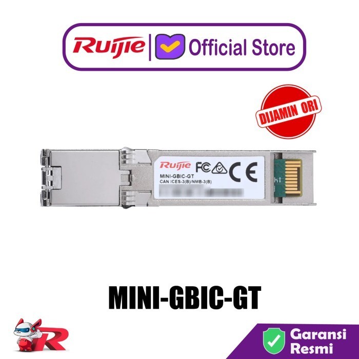 Jual Mini-GBIC-GT 1000BASE-T SFP Copper RJ45 100-m Transceiver Module ...