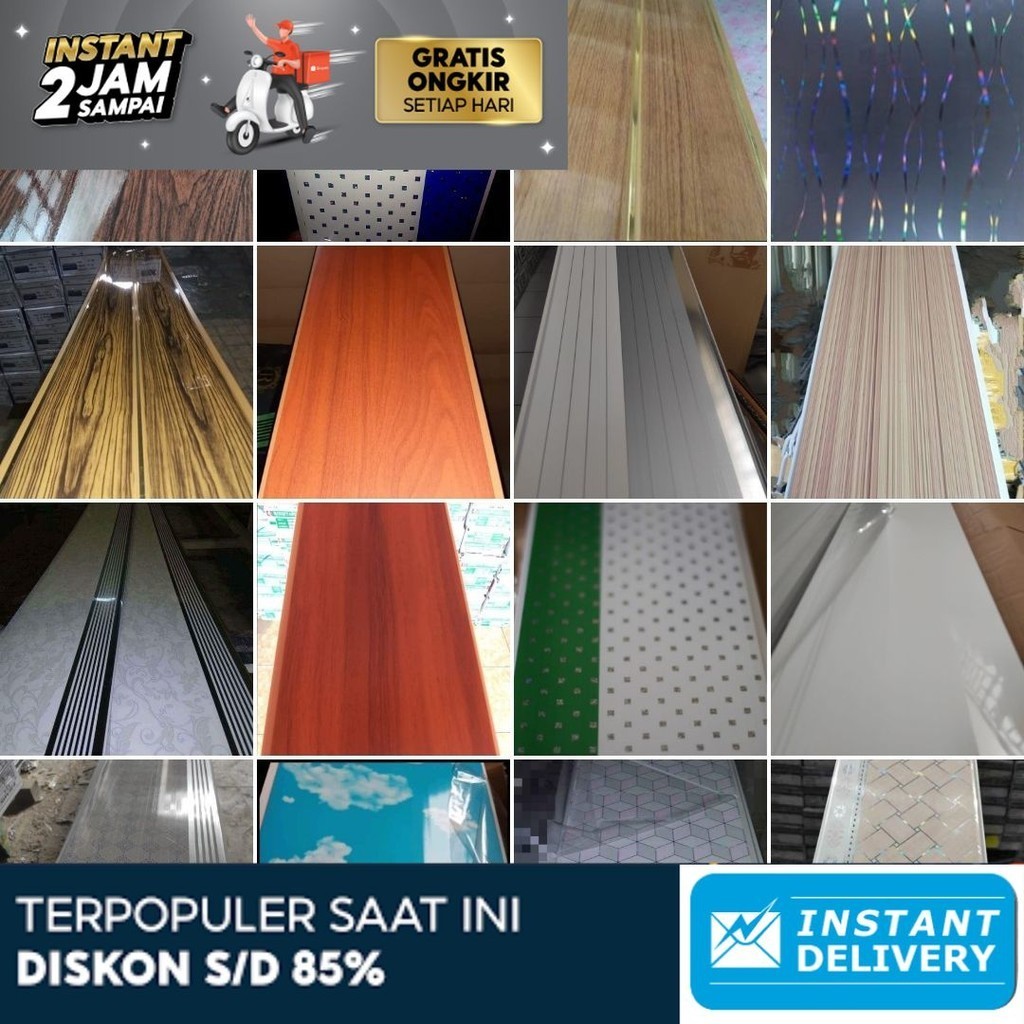 Jual plafon pvc polos plafon putih polos | Shopee Indonesia