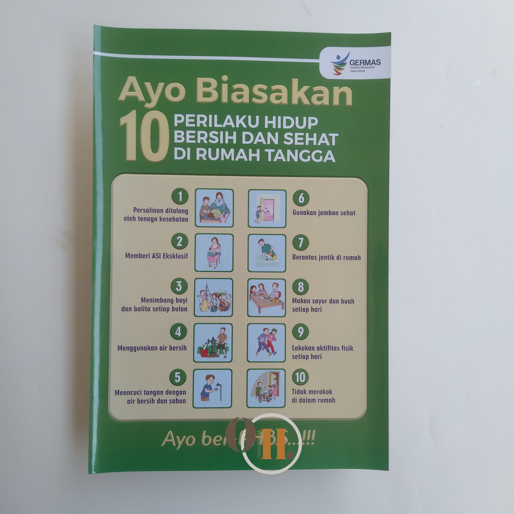 Jual Poster PHBS Rumah Tangga - Poster Edukasi PHBS - Poster Gaya Hidup ...