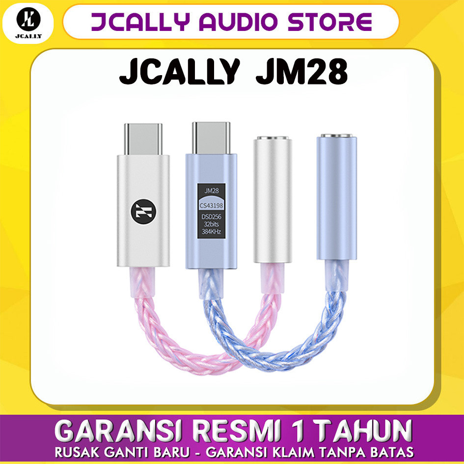 Jual JCALLY JM28 CIRRUS LOGIC CS43198 Chip DAC Type C to 3.5mm DAC ...