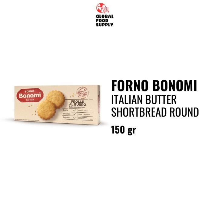 Jual Forno Bonomi Italian Butter Shorbread Round 150 gr | Shopee Indonesia