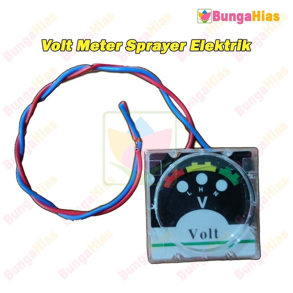 Jual VoltMater Sprayer Elektrik Volt Meter Indikator Aki DC Tangki ...