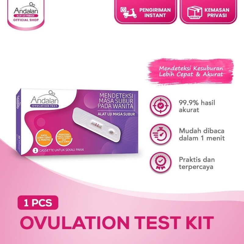 Jual Andalan Ovulation Test Kit Alat uji masa subur | Shopee Indonesia