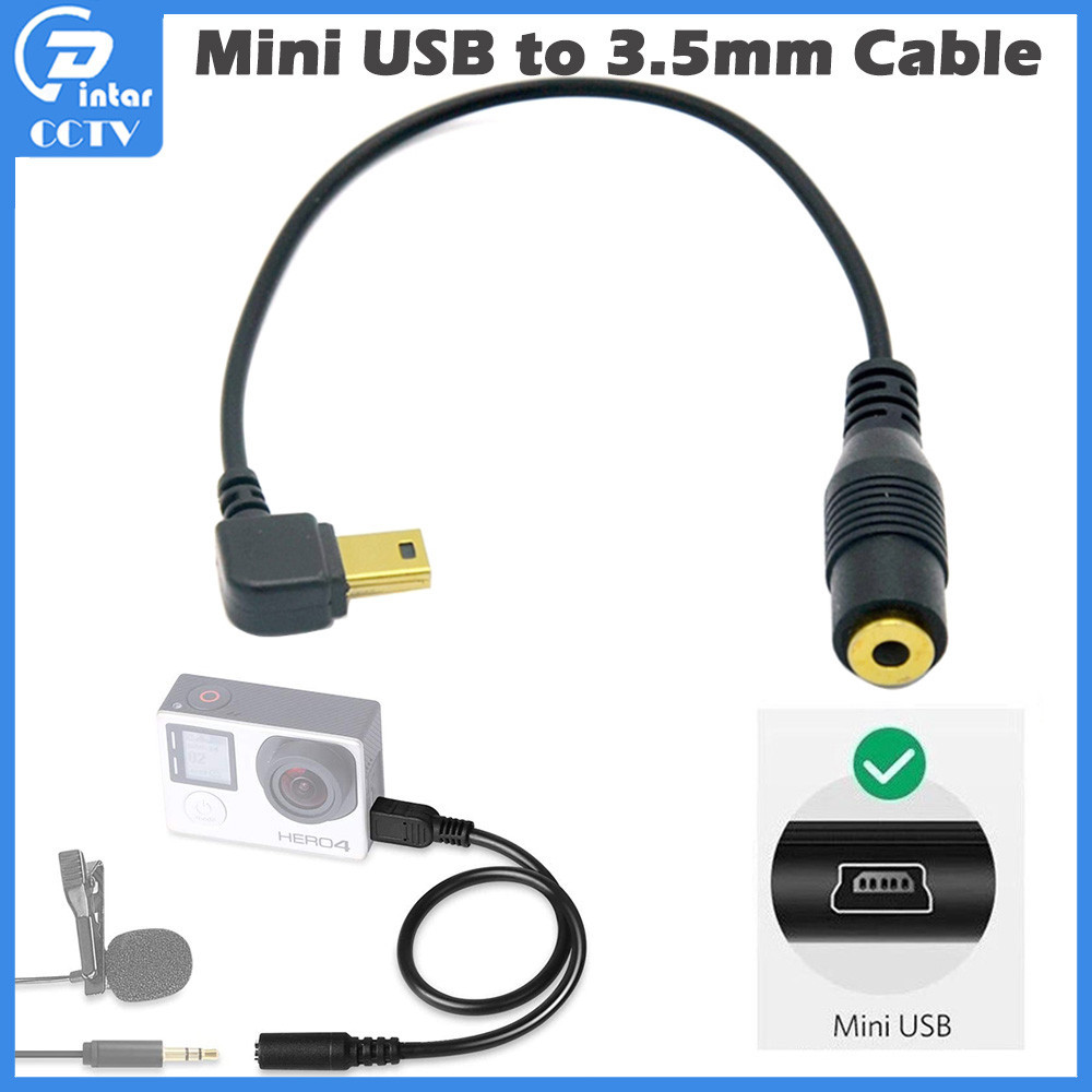 Jual Mini USB to 3.5mm Female Microphone Adapter Transfer Cable Audio ...