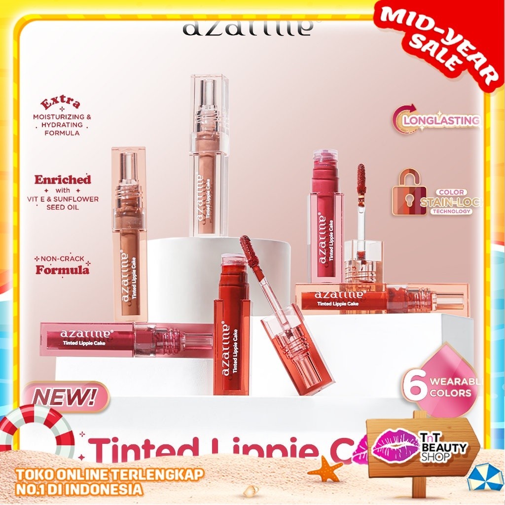 Jual Azarine Tinted Lippie Cake Lip Tint 2.9ml - Azarine x Red Velvet ...