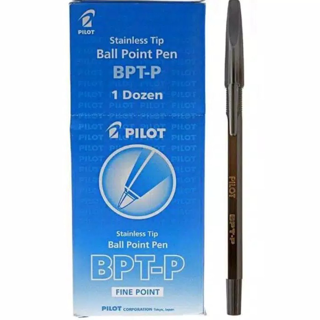 Jual (12 Pcs) Pulpen Bolpen Bolpoint Pilot BPT - P / BPTP Asli Original | Shopee Indonesia